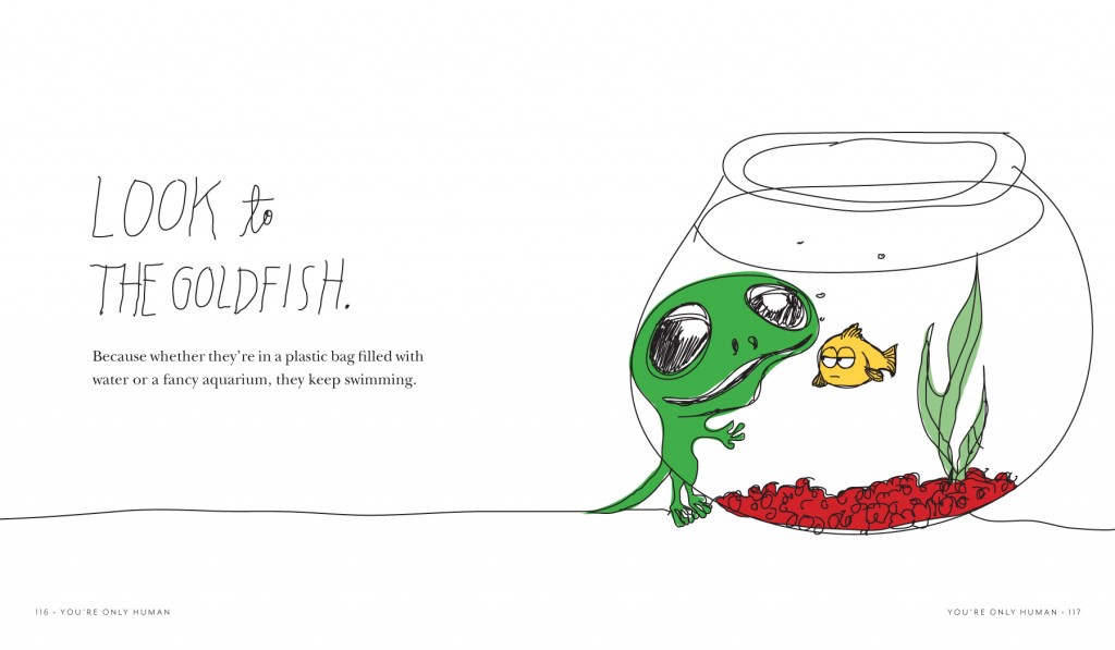 You're only human. A book by the Geico Gecko. - Justin Bajan